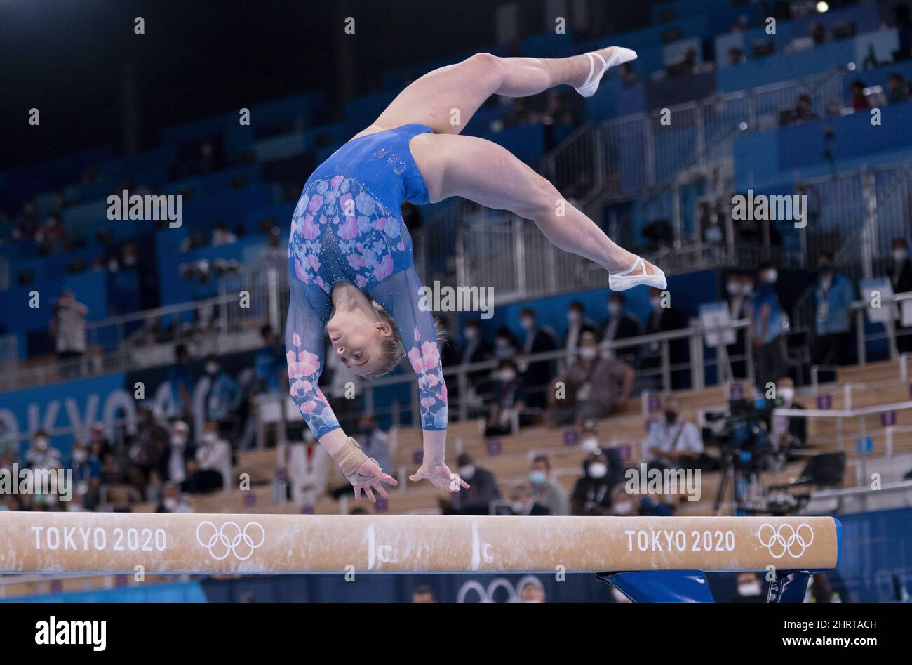 Canadian gymnast Ellie Black, from Halifax, competes in the balance ...