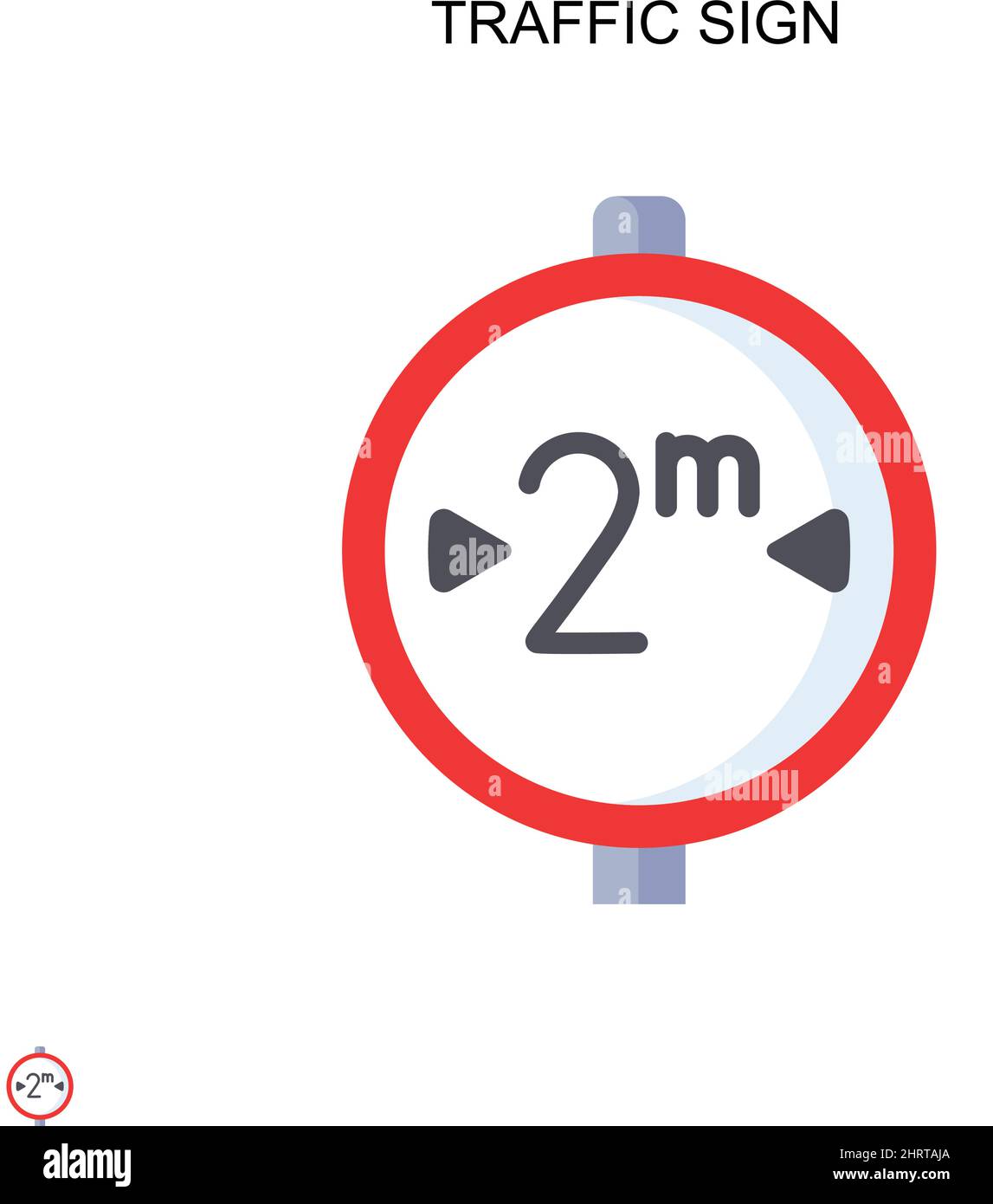 Traffic sign Simple vector icon. Illustration symbol design template ...
