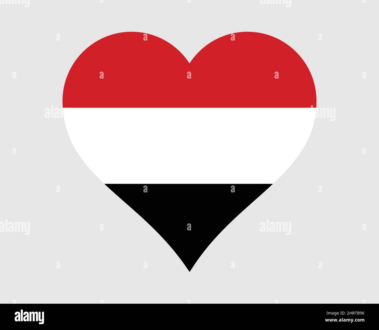 Yemen Heart Flag. Yemeni Yemenite Love Shape Country Nation National ...