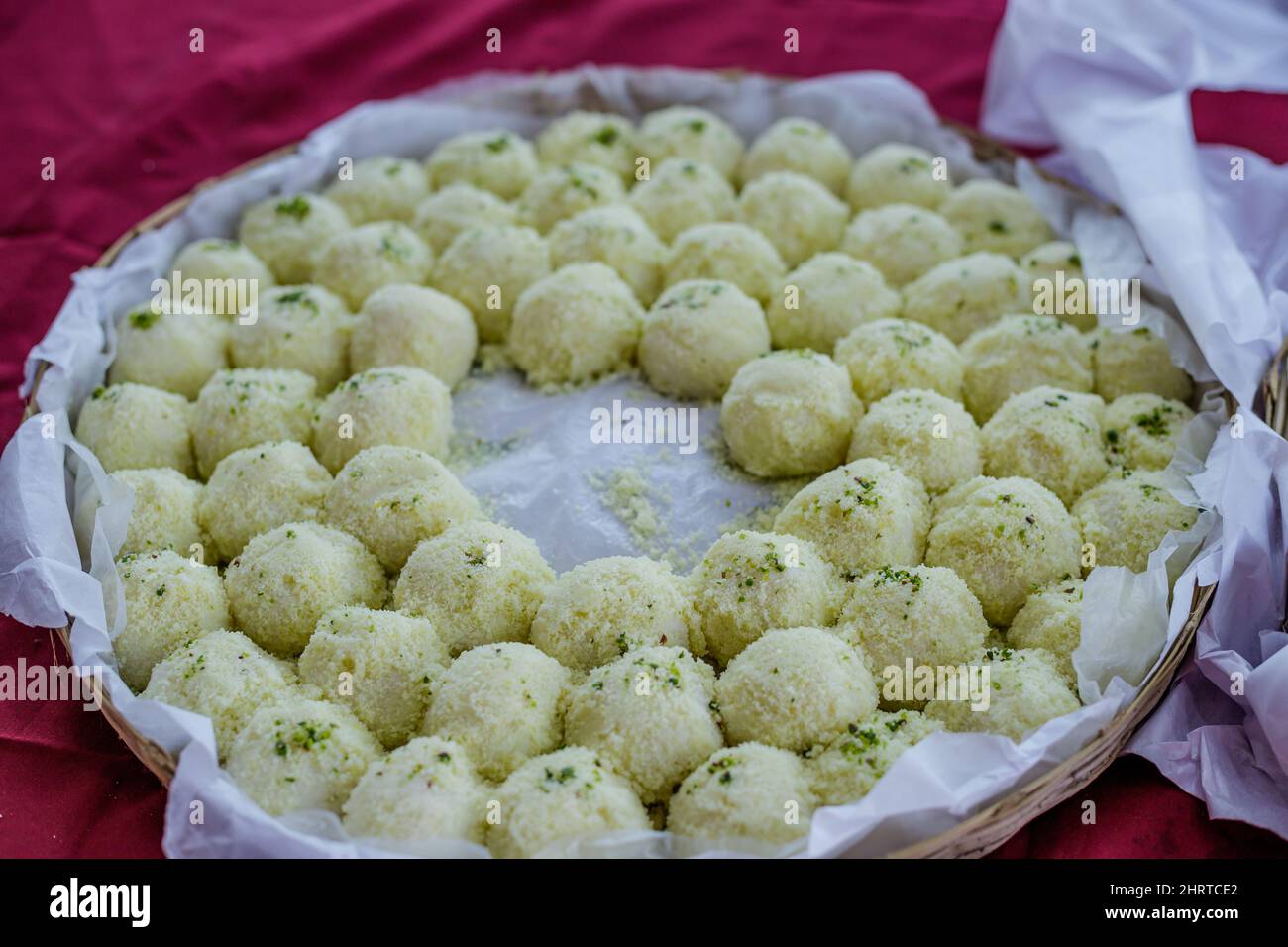 Kheer Kadam or Raskadam is a popular Bengali sweet Stock Photo - Alamy