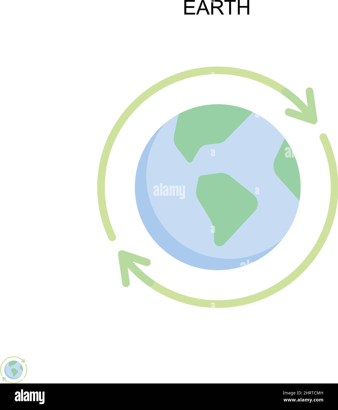 Earth Simple vector icon. Illustration symbol design template for web ...