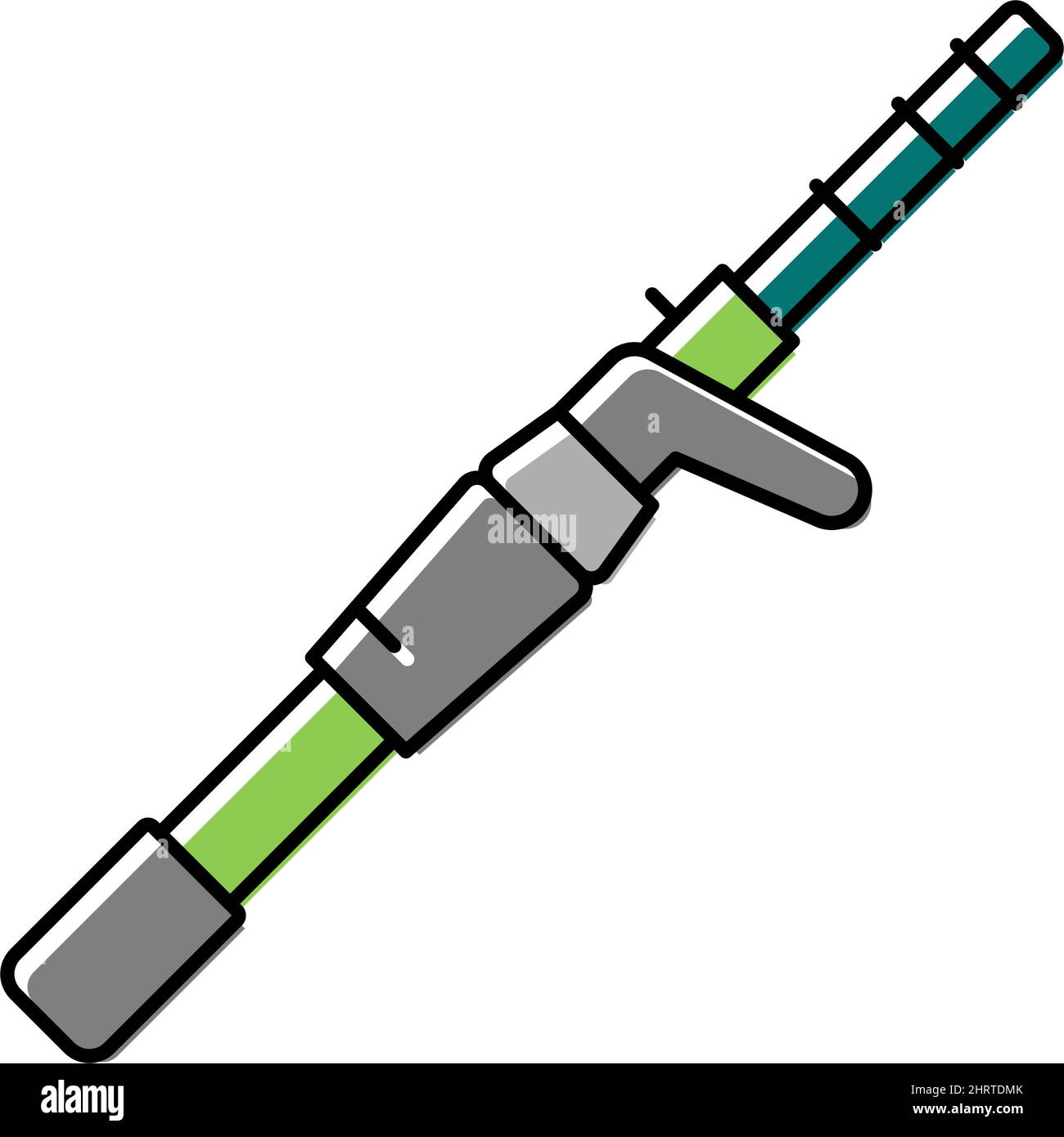 casting rods color icon vector illustration Stock Vector Image & Art ...