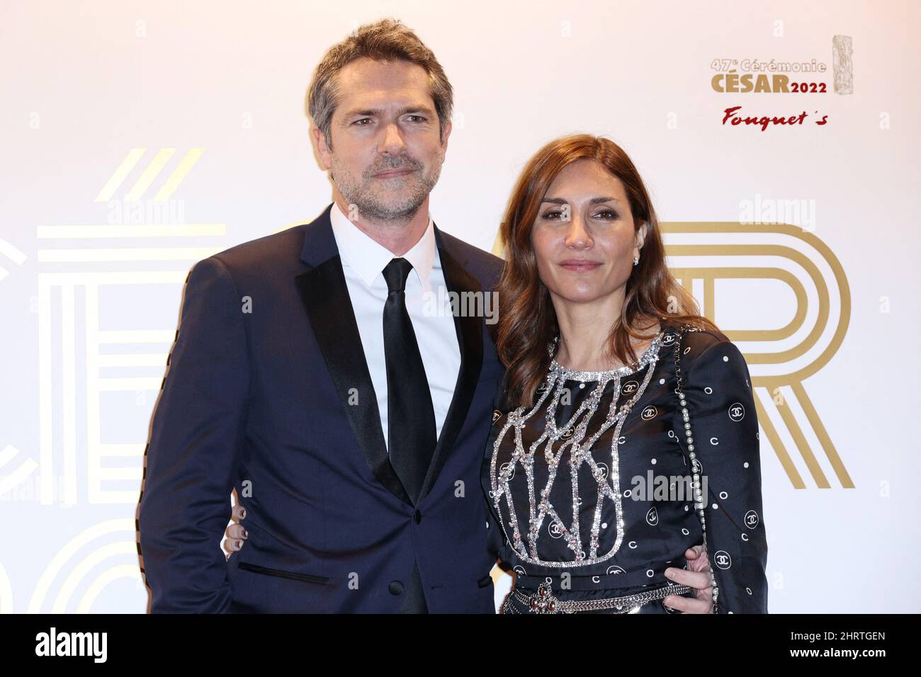 Paris, France. 26th Feb, 2022. Cedric Jimenez and Audrey Diwan ...