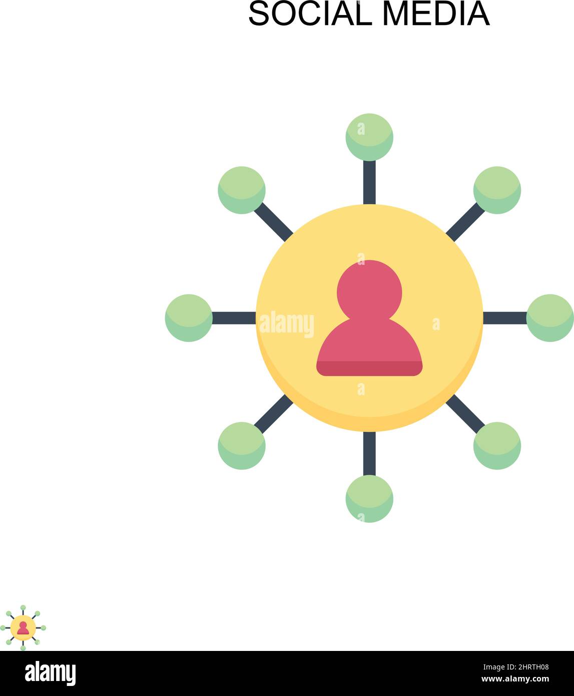 Social Media Simple Vector Icon Illustration Symbol Design Template For Web Mobile Ui Element