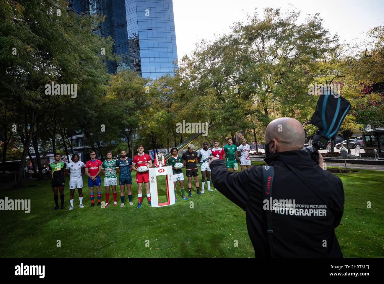 Men's rugby captains pose for a group photograph ahead of this weekend ...