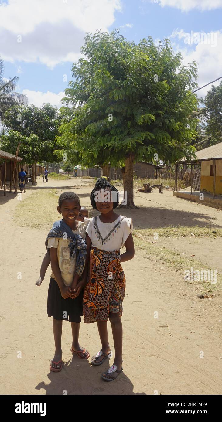 View of African people from Mozambique during their daily life Stock ...