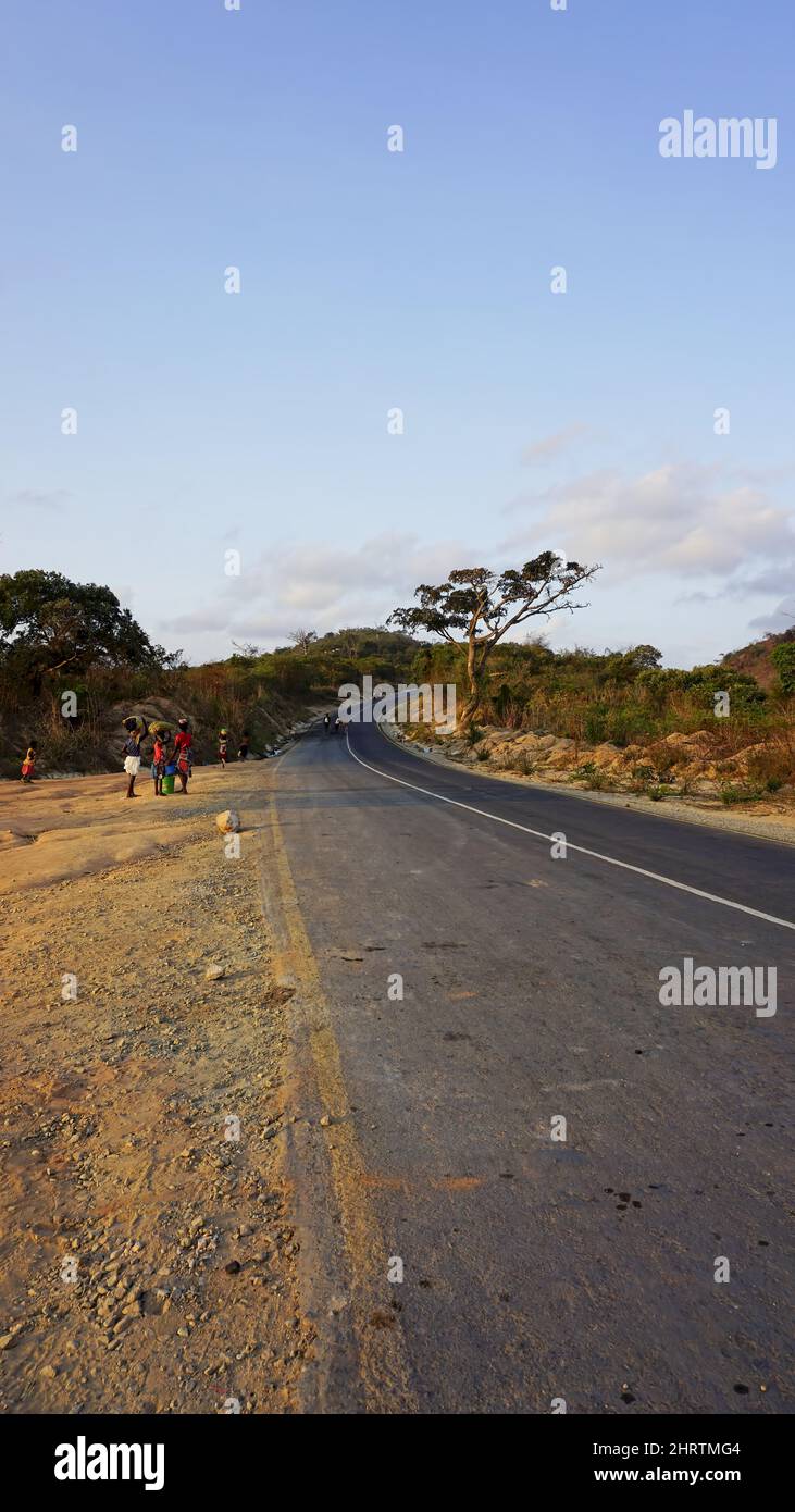 View of African people from Mozambique during their daily life Stock ...