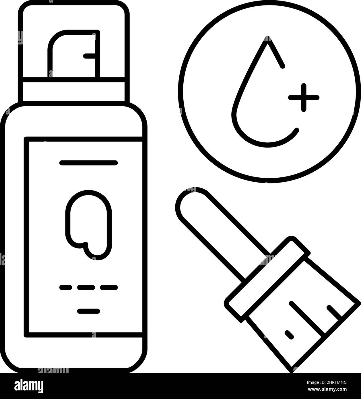 clear coating line icon vector illustration Stock Vector Image & Art ...