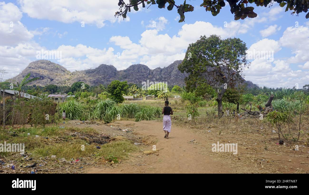 View of African people from Mozambique during their daily life Stock ...