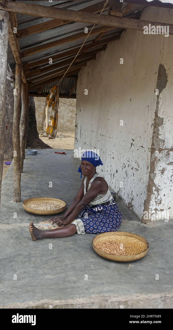 View of African people from Mozambique during their daily life Stock ...