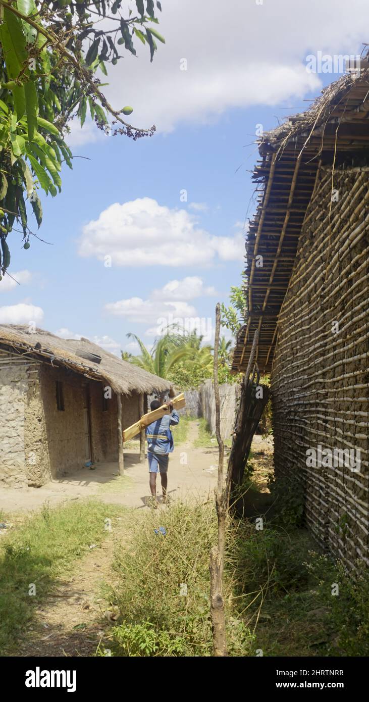 View of African people from Mozambique during their daily life Stock ...