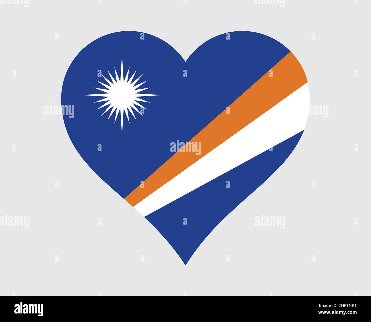 Marshall Islands Heart Flag. Marshallese Love Shape Country Nation ...