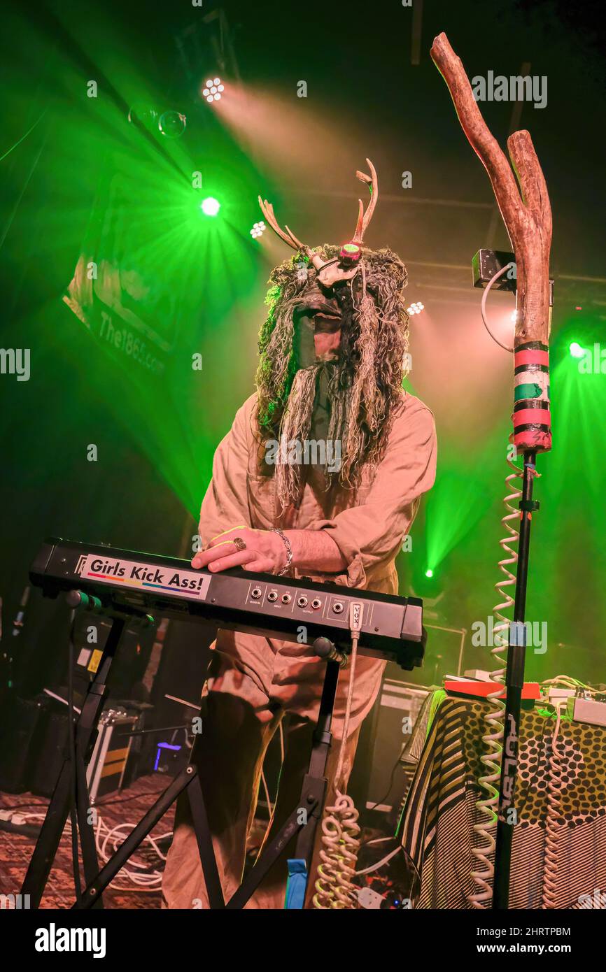 Composer and synthesiser player Michael "Mikey" Chestnutt, with British ...