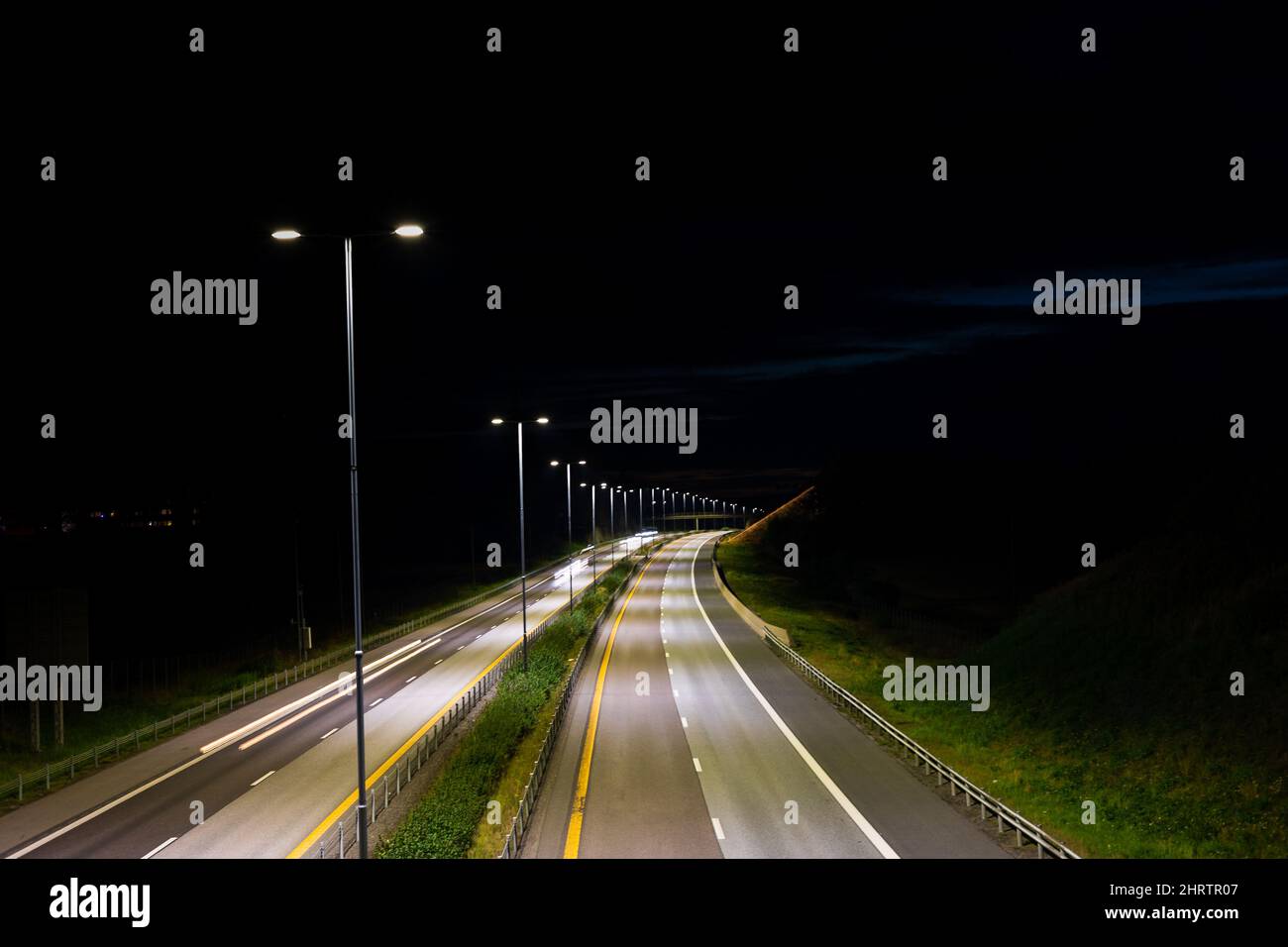 Empty two lane road hi-res stock photography and images - Alamy