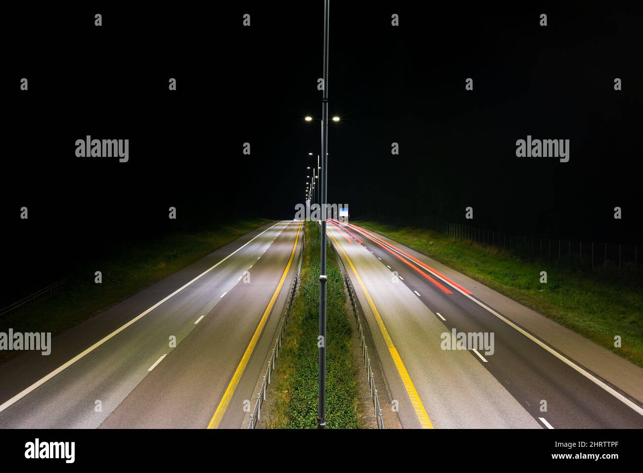 Empty two lane road hi-res stock photography and images - Alamy