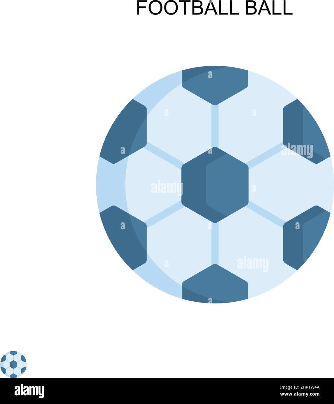 Football ball Simple vector icon. Illustration symbol design template ...