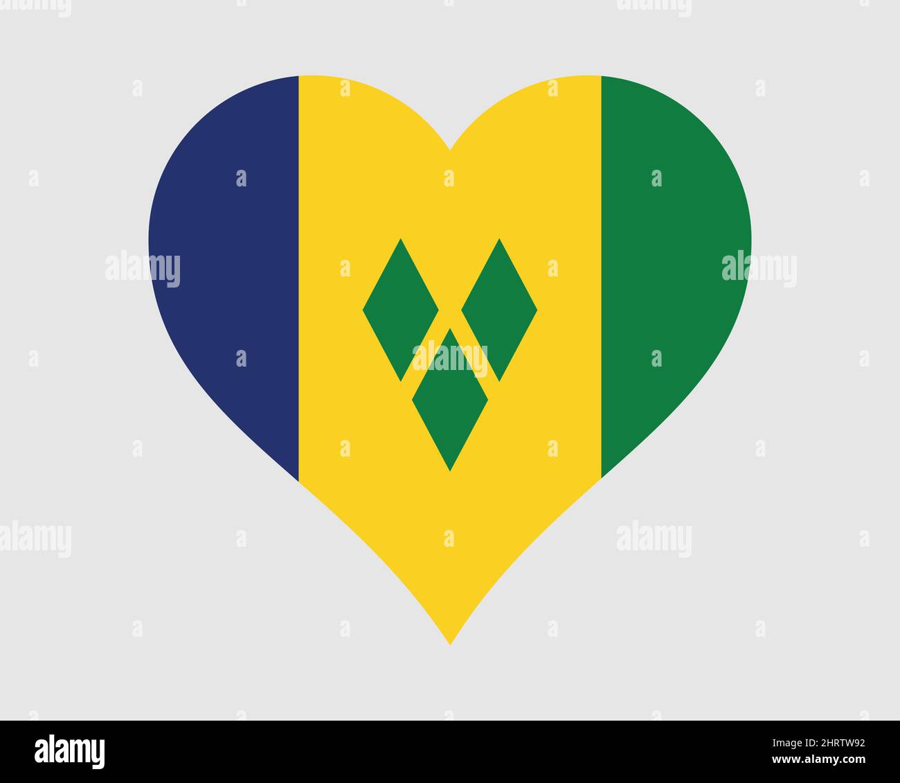 Flag of st vincent and the grenadines Stock Vector Images - Alamy