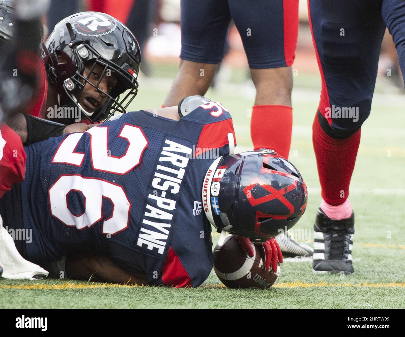 Montreal Alouettes running back Cameron Artis-Payne (26) scores the ...