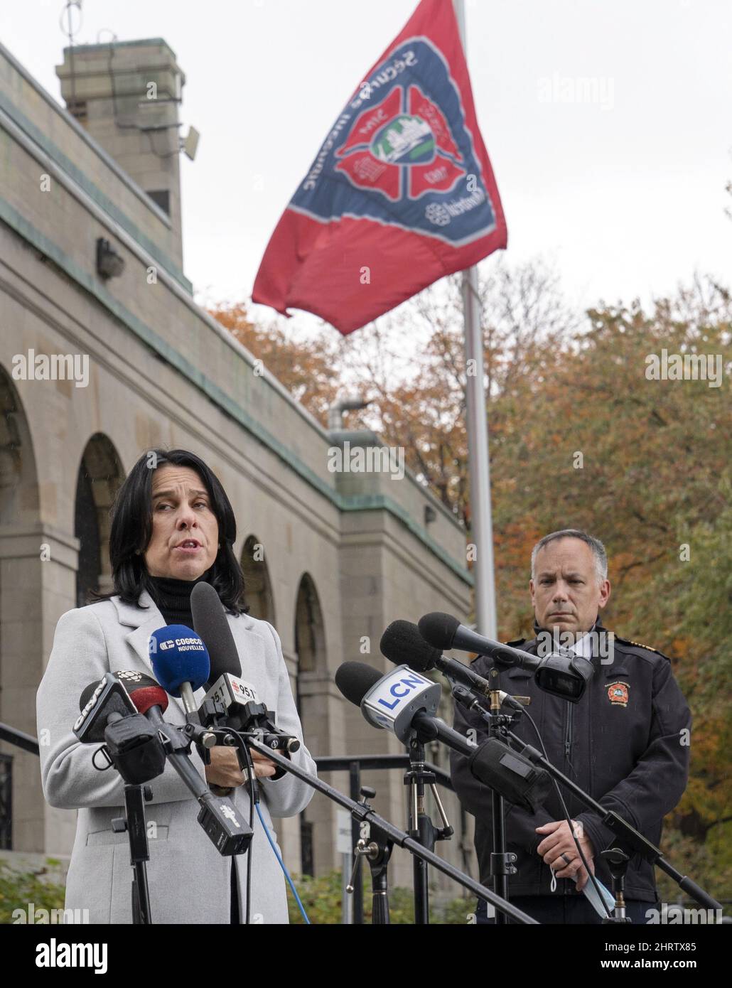 Montreal Mayor Valerie Plante speaks to the media about the death of ...