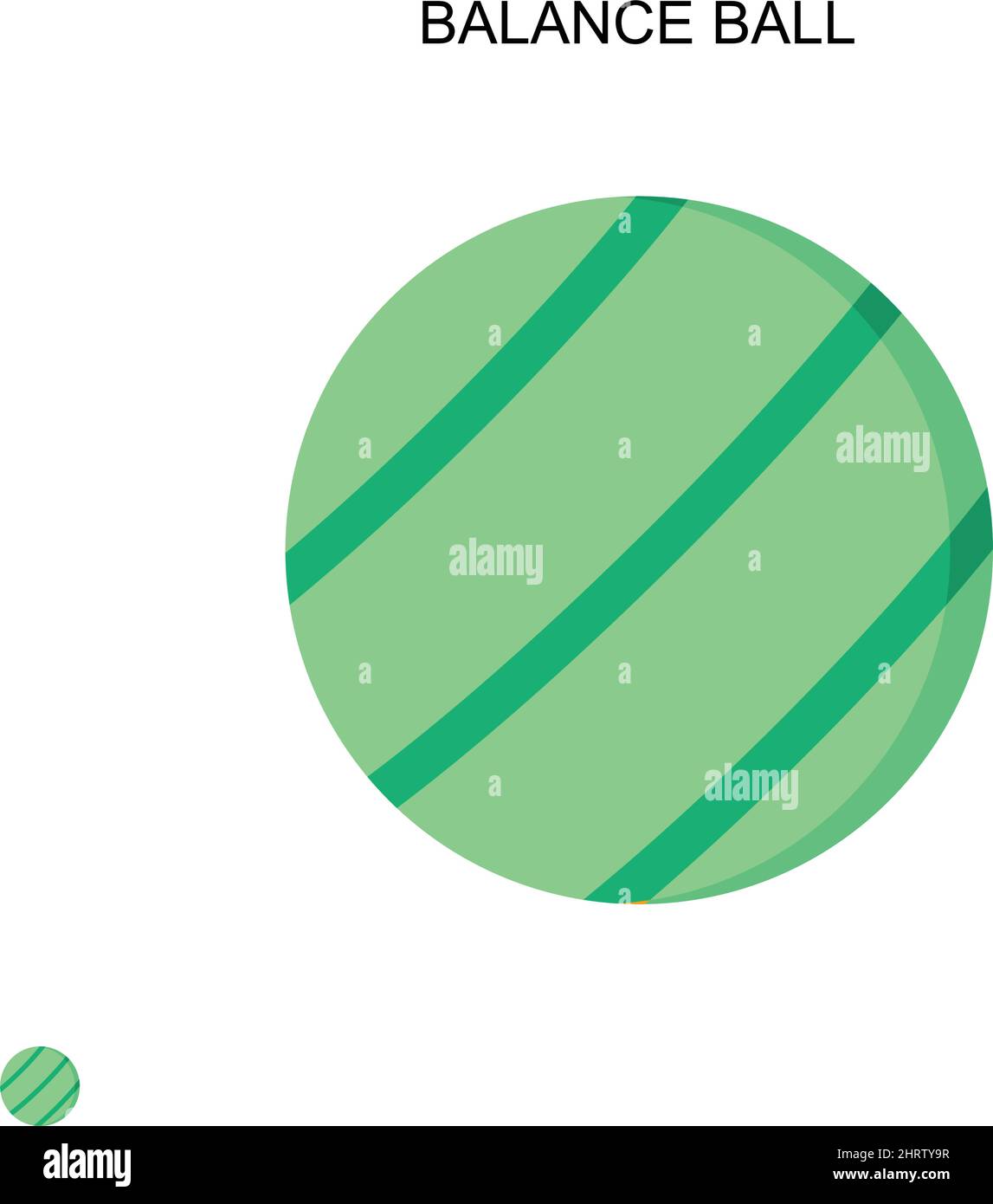 Balance ball Simple vector icon. Illustration symbol design template ...