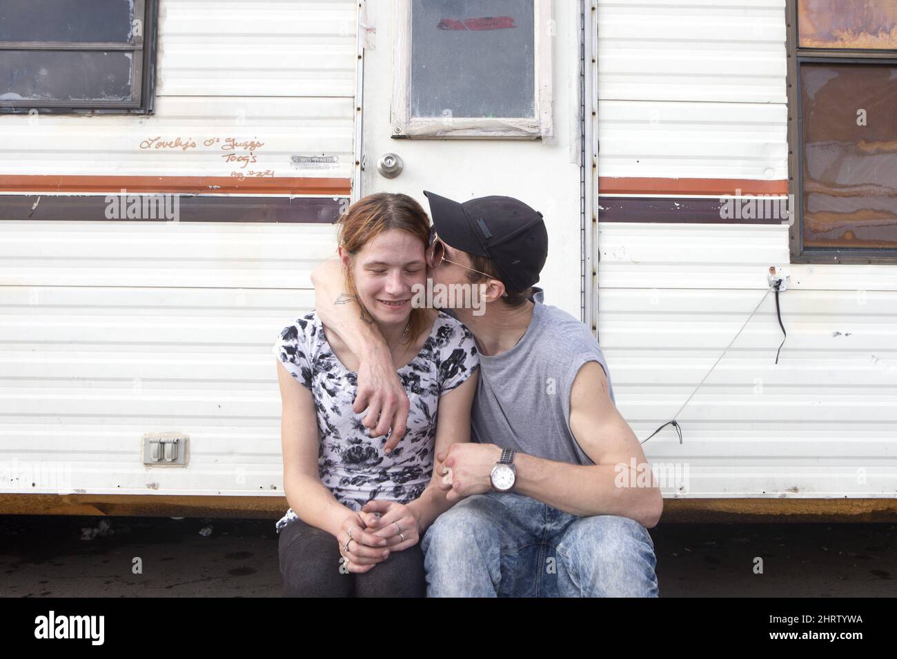 Tim Wel and Bree Cooper are pictured in the "A Better Tent City ...