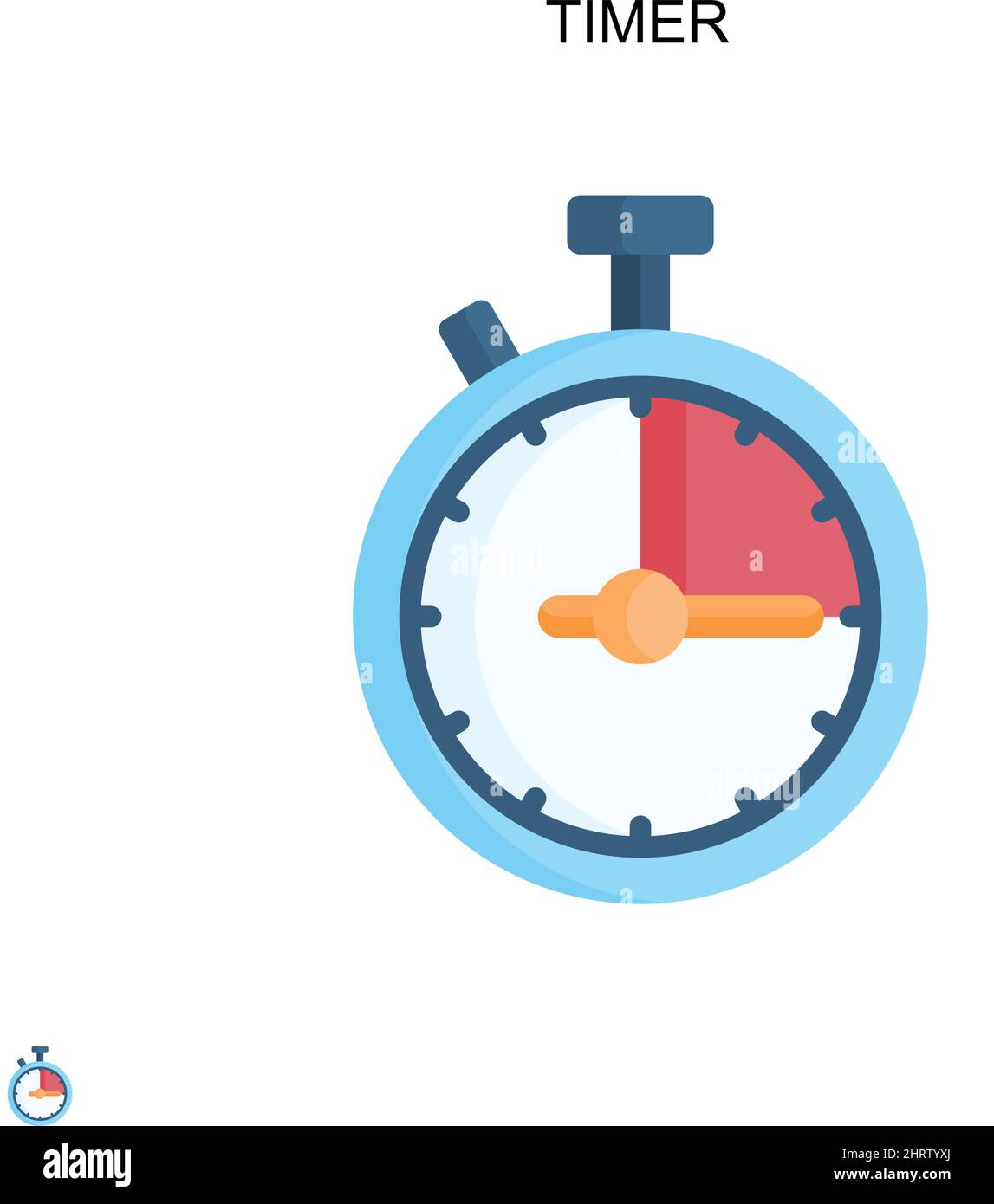 Timer Simple vector icon. Illustration symbol design template for web ...