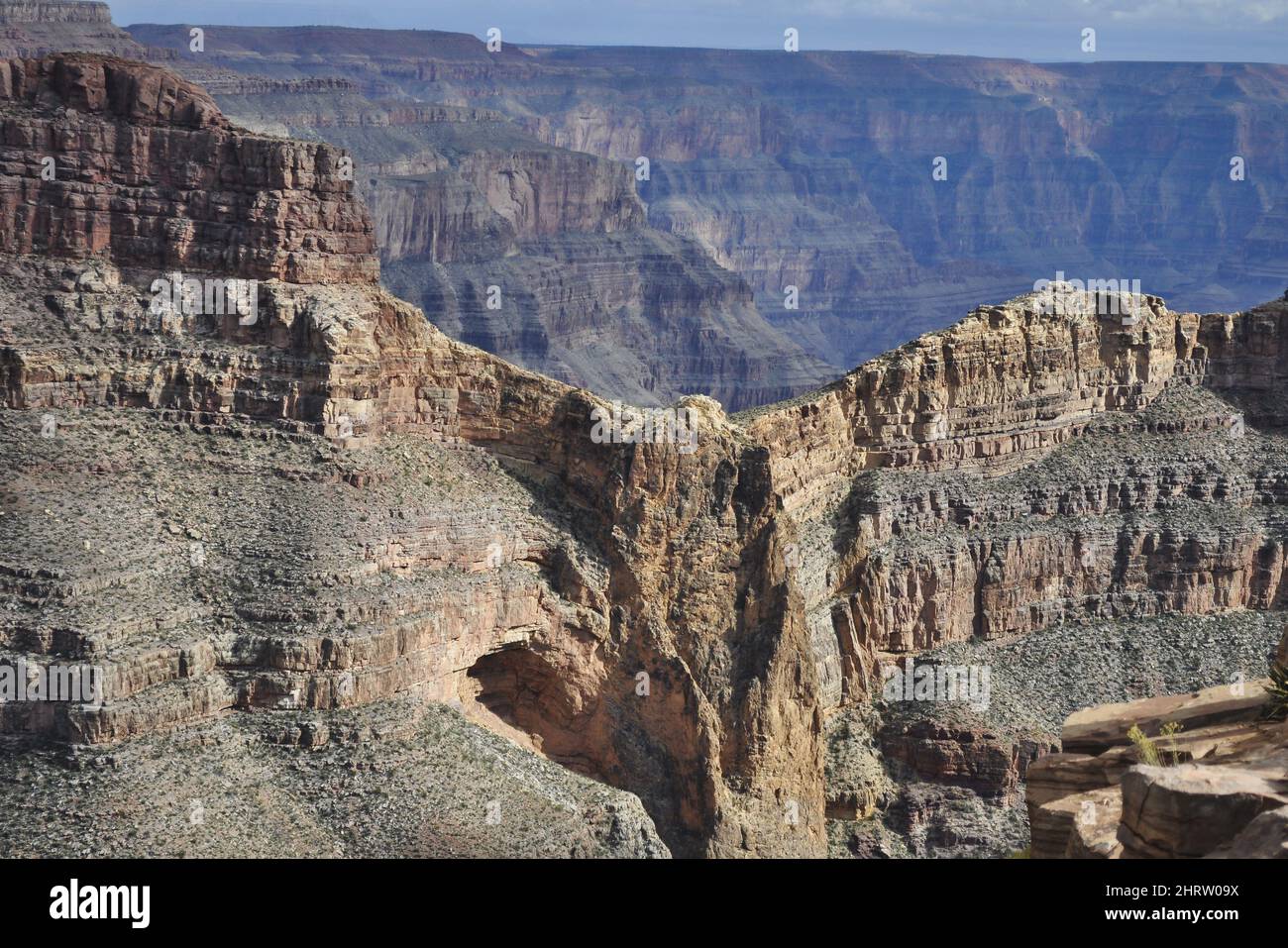 Beautiful scene of Grand Canyon, Eagle, Rock formation with blue sky on ...