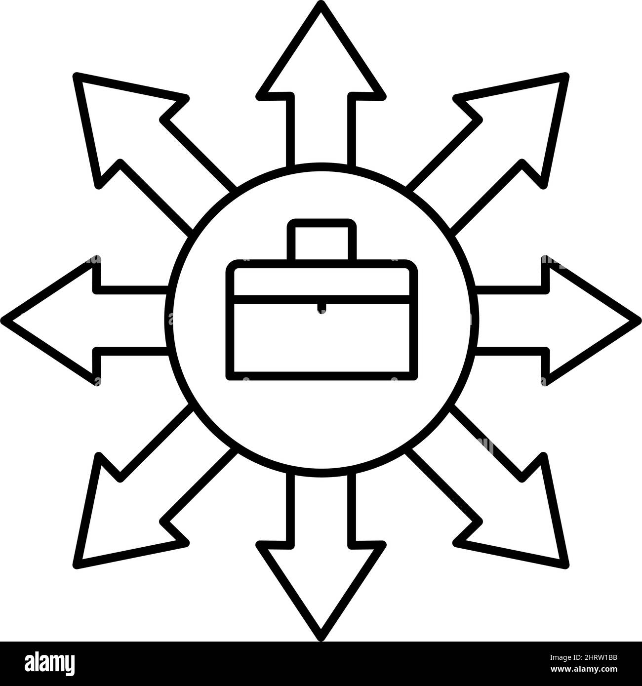 business lines line icon vector illustration Stock Vector Image & Art ...