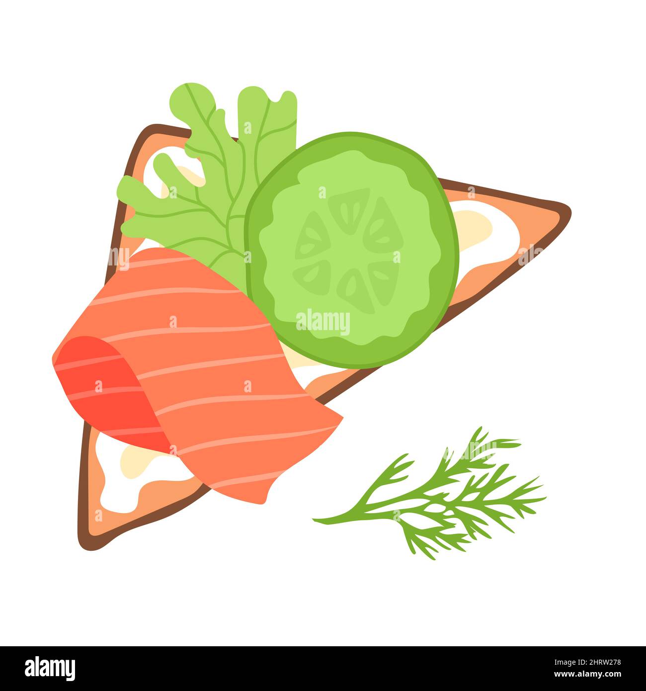 Sandwich cucumber nutrition Stock Vector Images - Alamy