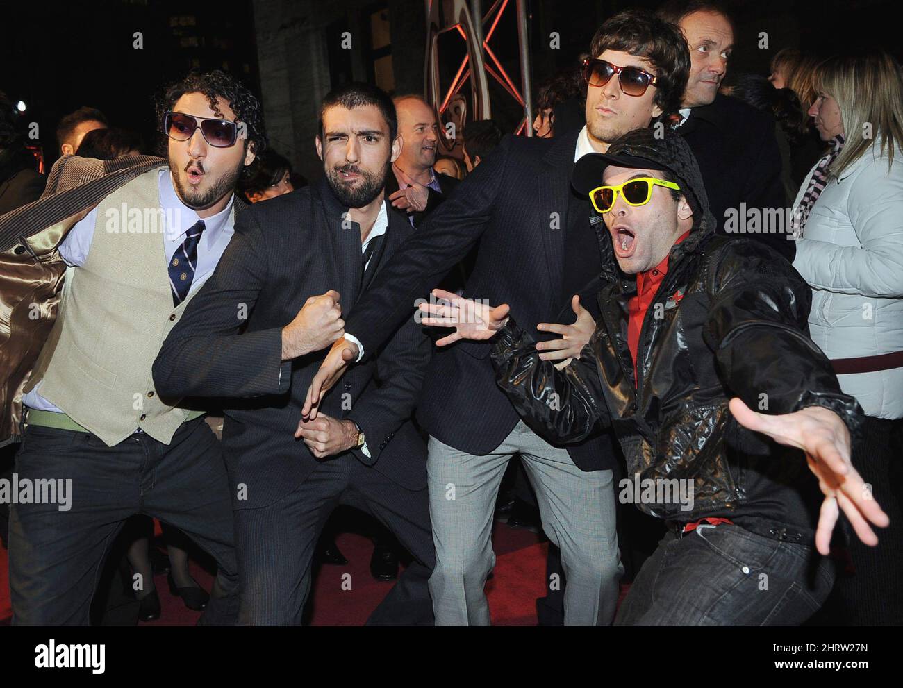 Radio Radio ham it up for the cameras as they arrive at at the ADISQ ...