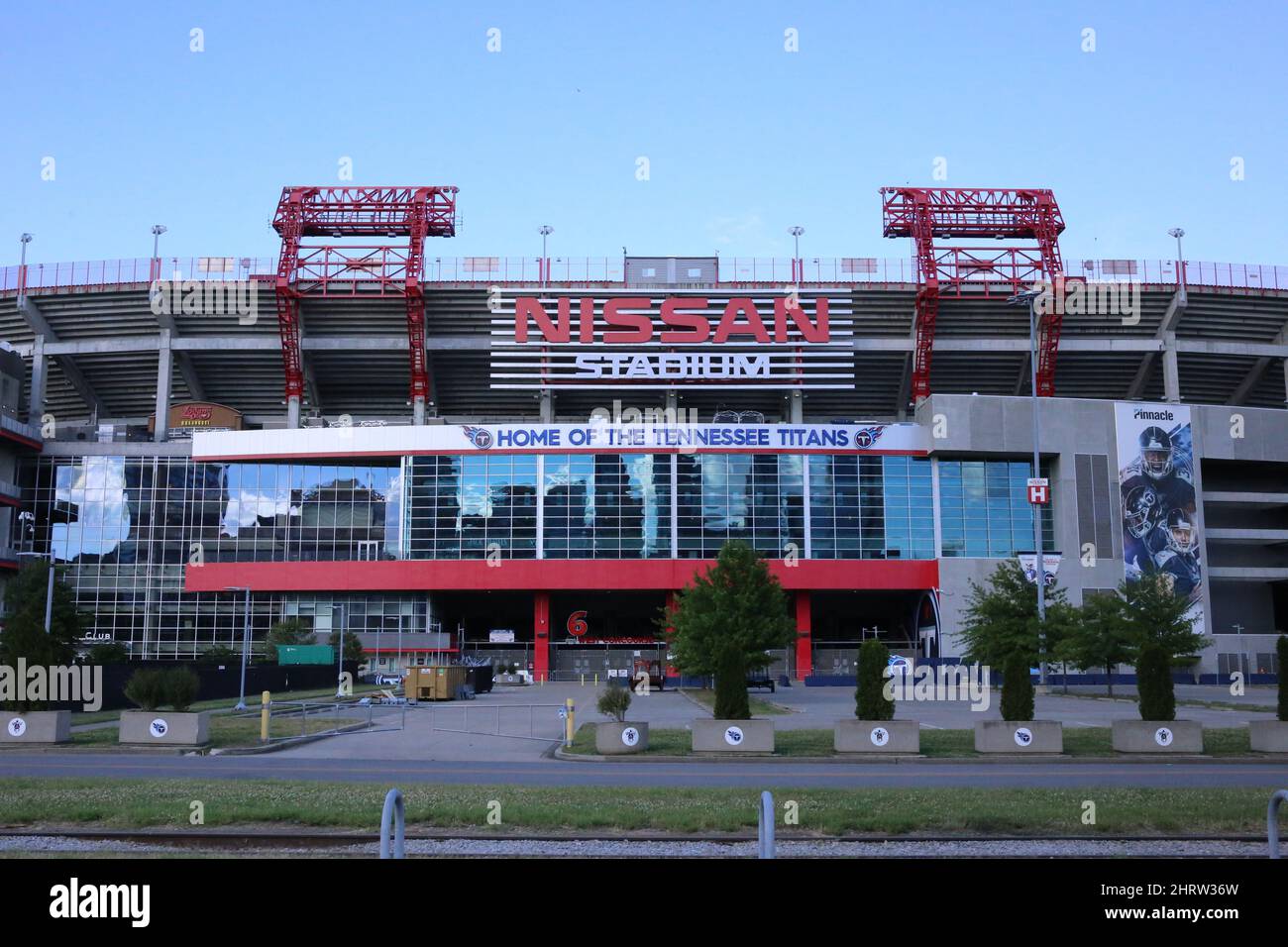 Front view of the Nissan Stadium (Home of the Tennessee Titans ...