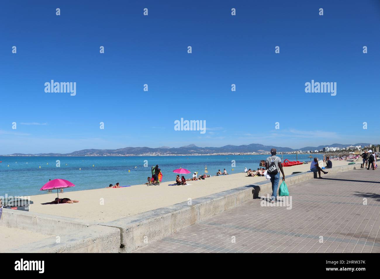 Beach near Palma de Mallorca Stock Photo - Alamy