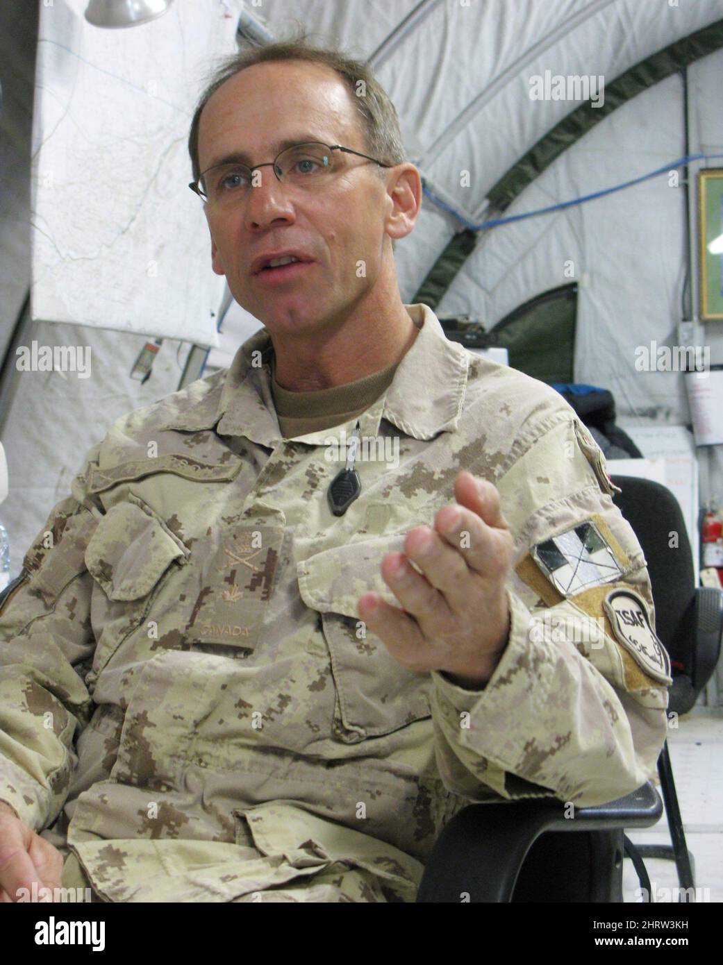 The commander of Task Force Kandahar, Canadian Gen. Denis Thompson ...
