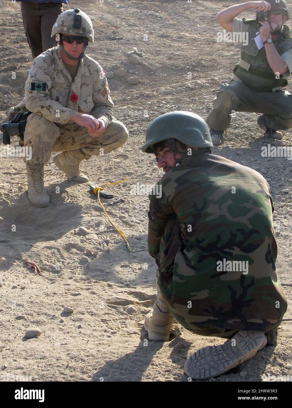 Canadian Warrant Officer Wade Osmond of 2 Combat Engineer Regiment is ...