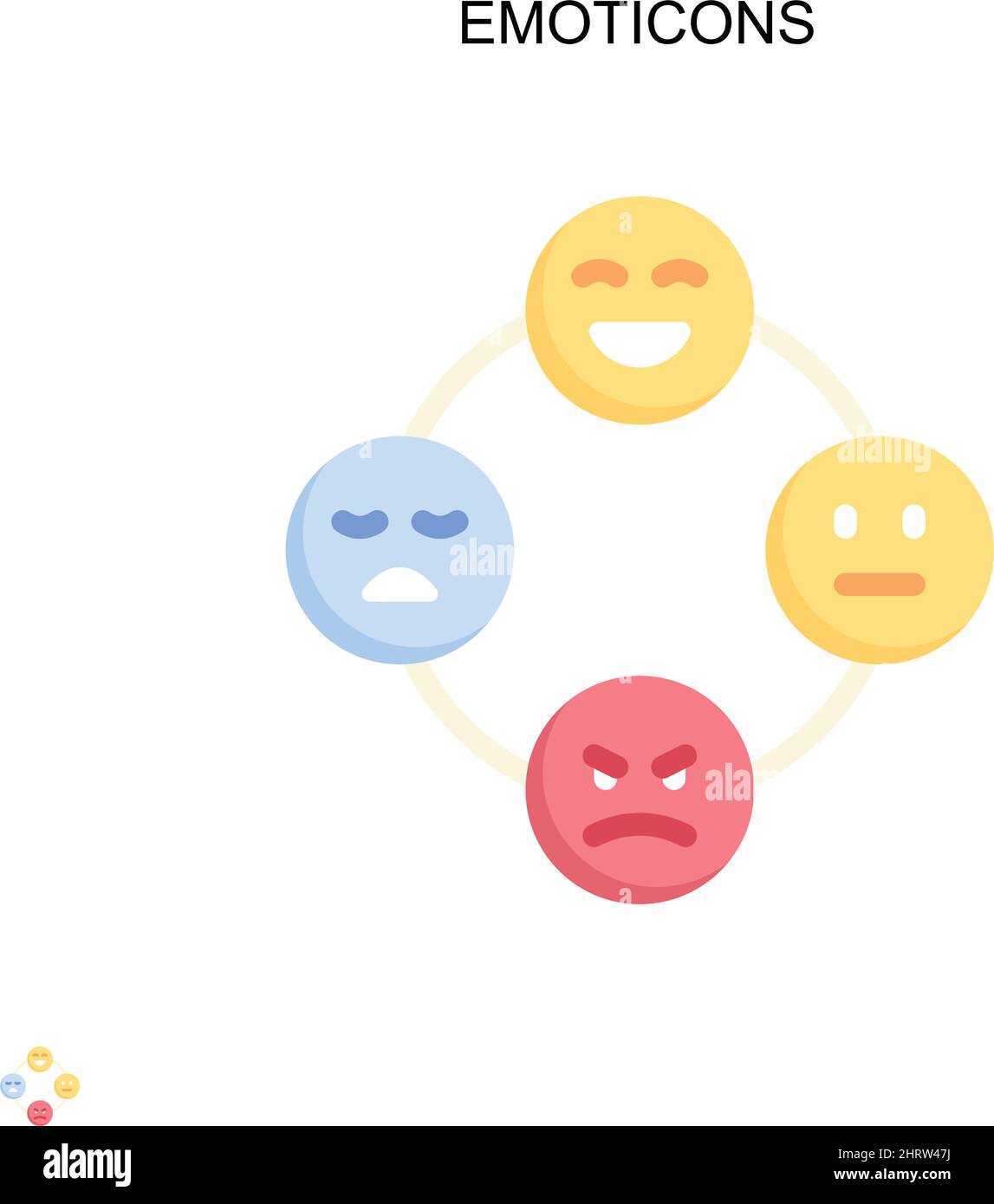 Happy wink emoticon icon hi-res stock photography and images - Alamy