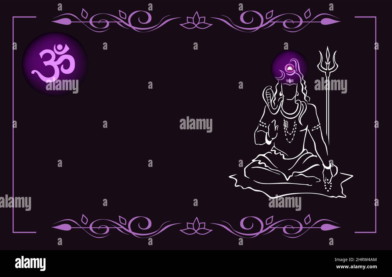 Shiva, Hindu god, giving blessing, shiny Sahasrara crown chakra ...