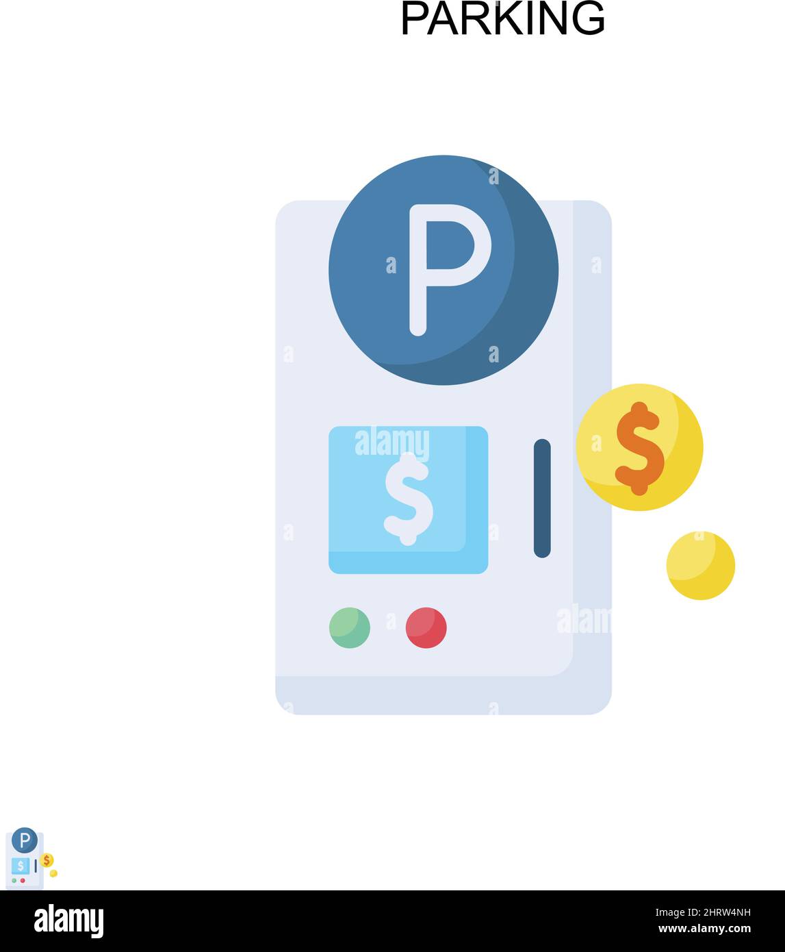 Parking Simple vector icon. Illustration symbol design template for web ...