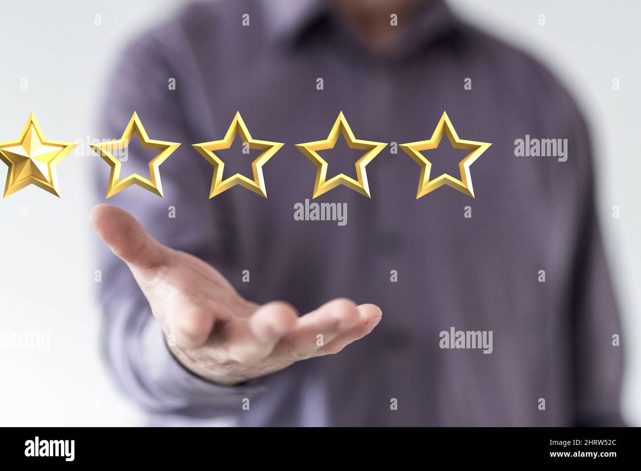Illustration of stars above the hand Stock Photo - Alamy