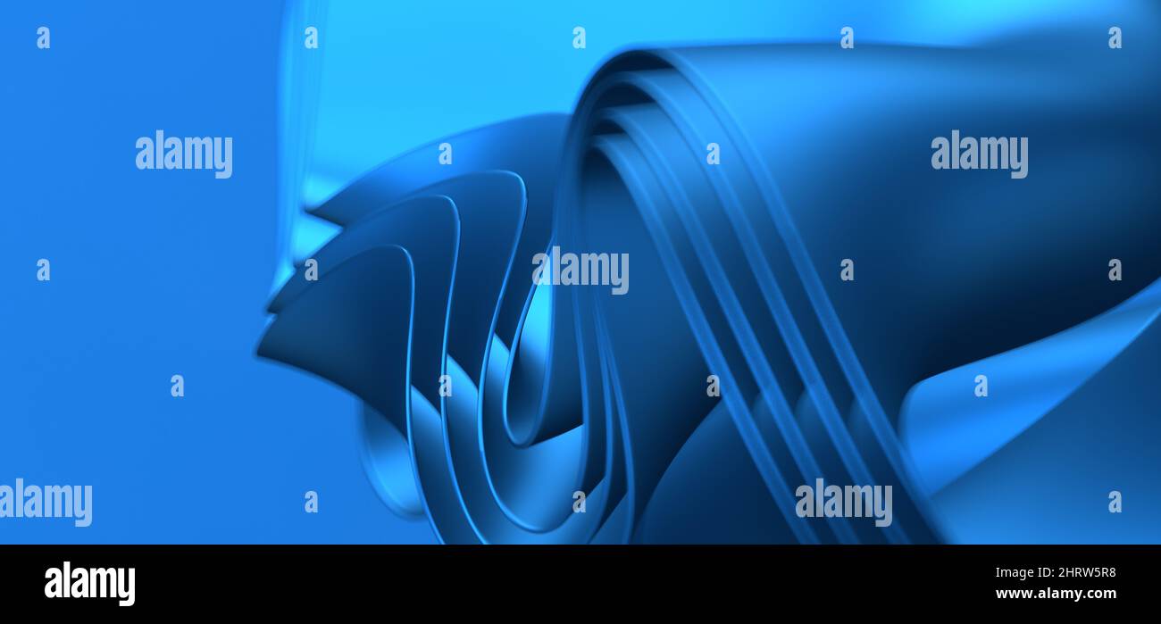 Illustration of a Blue 3D Vertical Wave Lines Background Stock Photo ...
