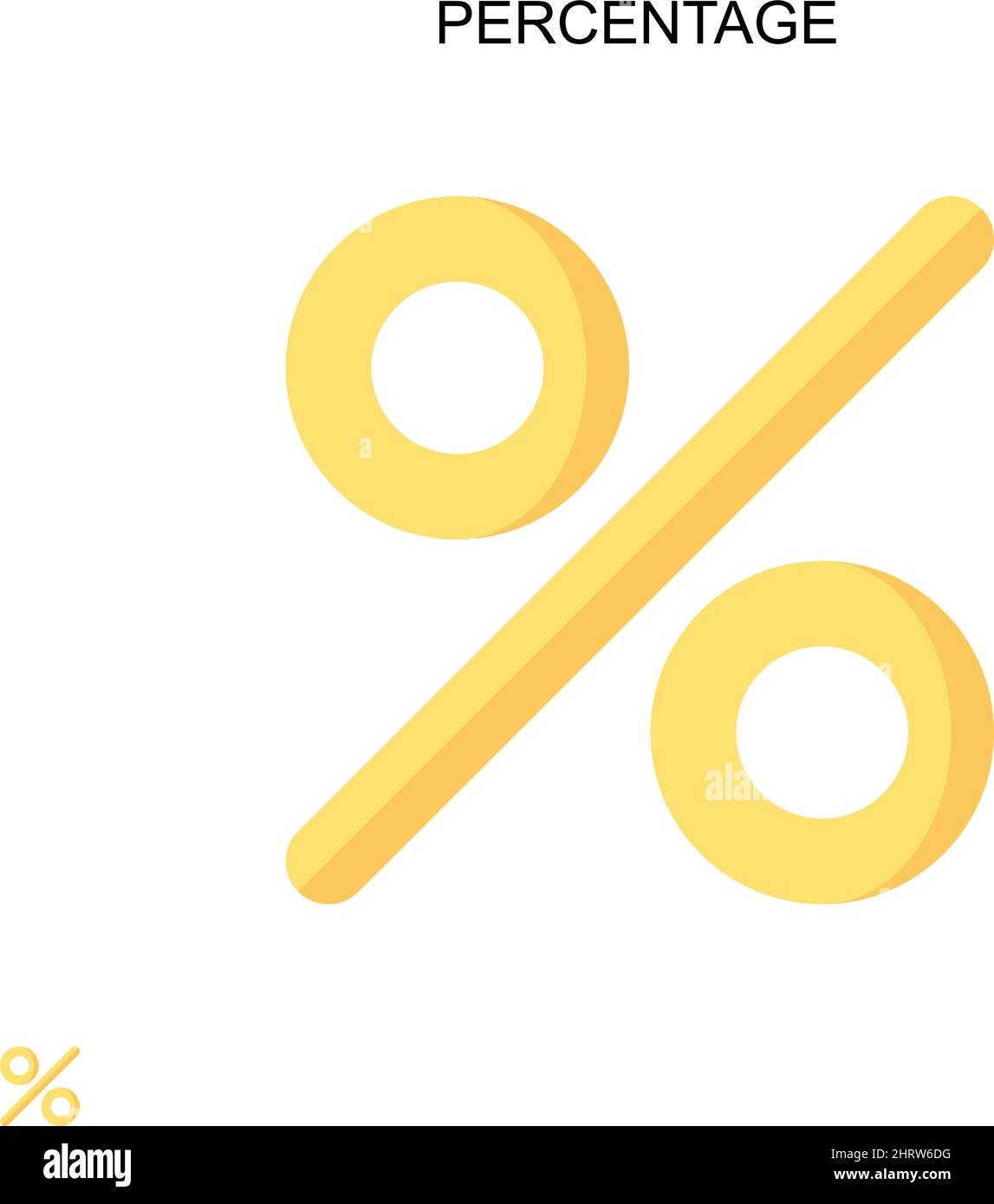 Percentage Simple vector icon. Illustration symbol design template for ...