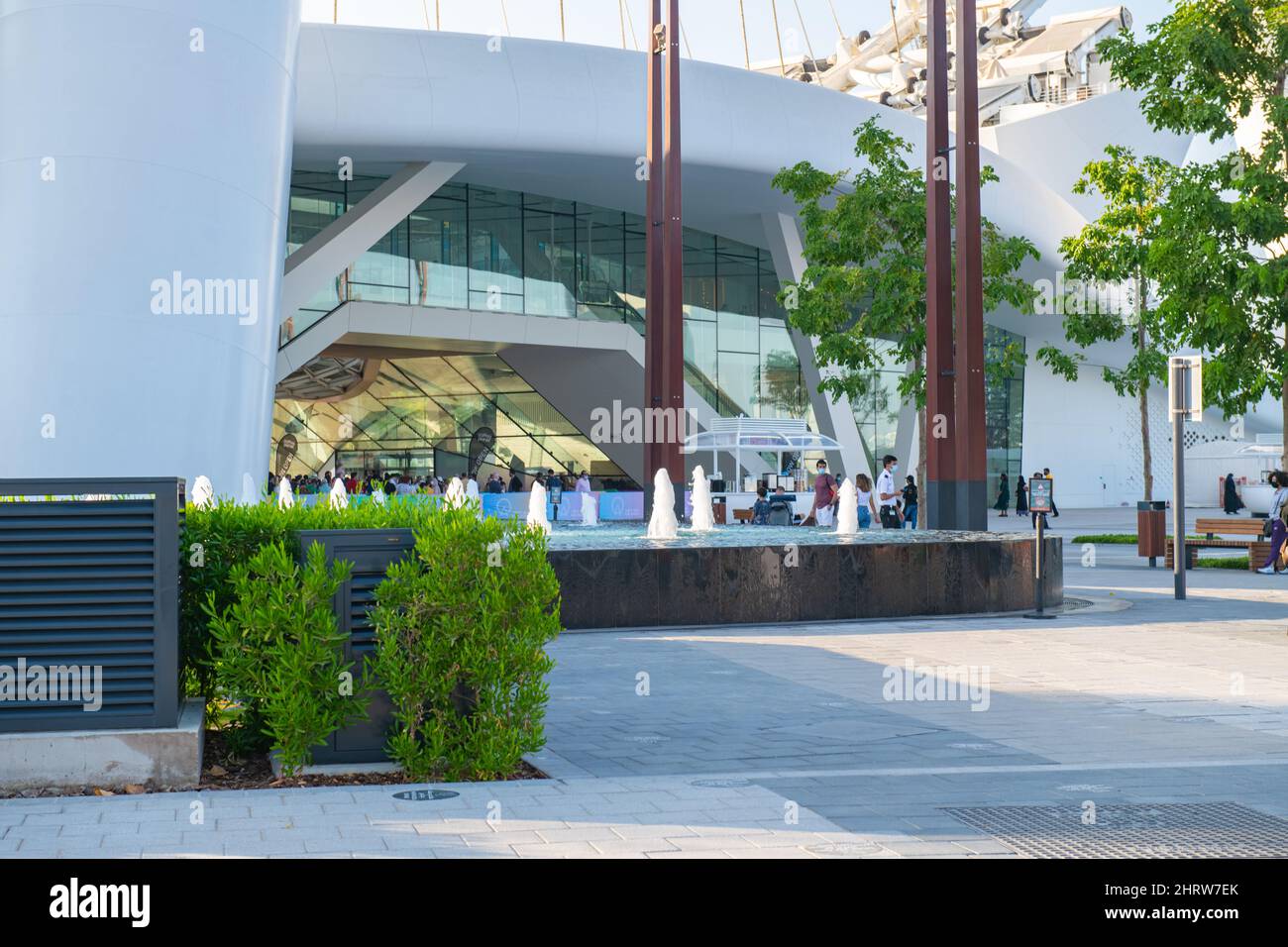 pavement paths on the embankment in Dubai Stock Photo - Alamy