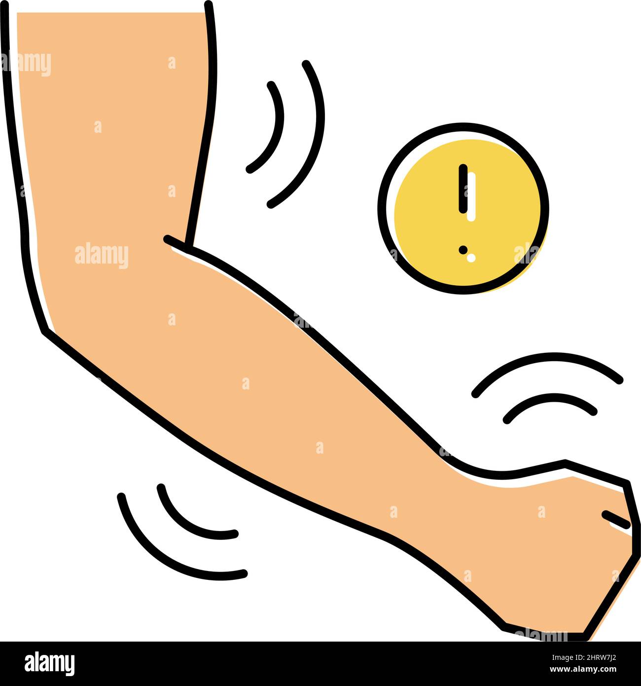 hand stroke color icon vector illustration Stock Vector Image & Art - Alamy