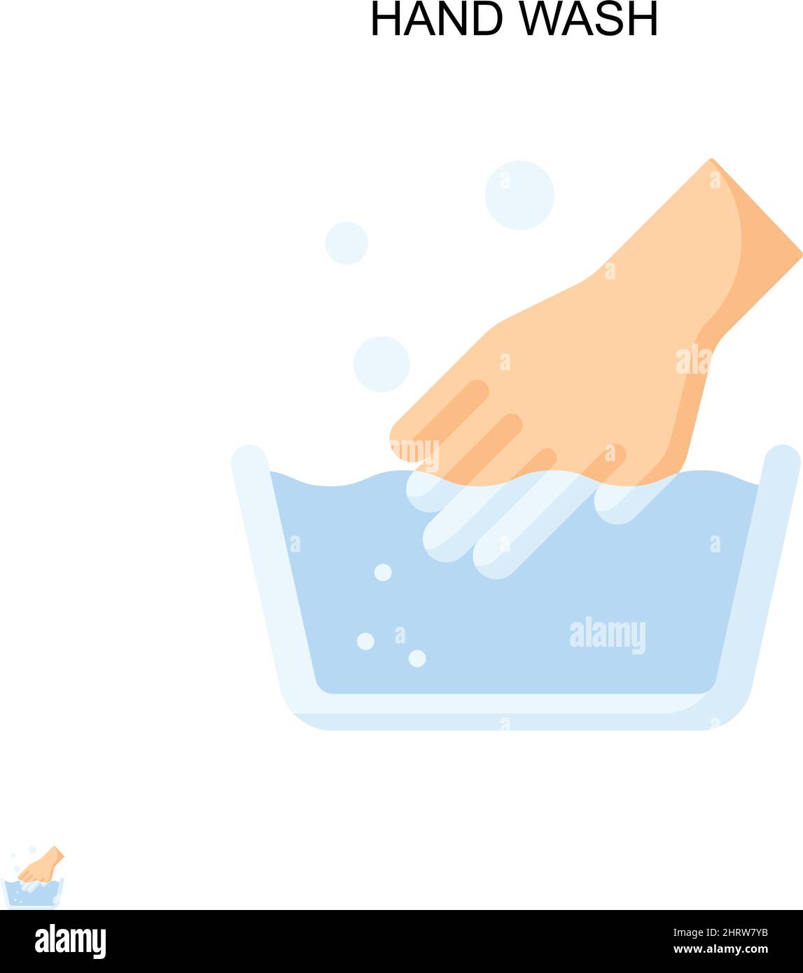 Hand wash washing symbol hi-res stock photography and images - Alamy