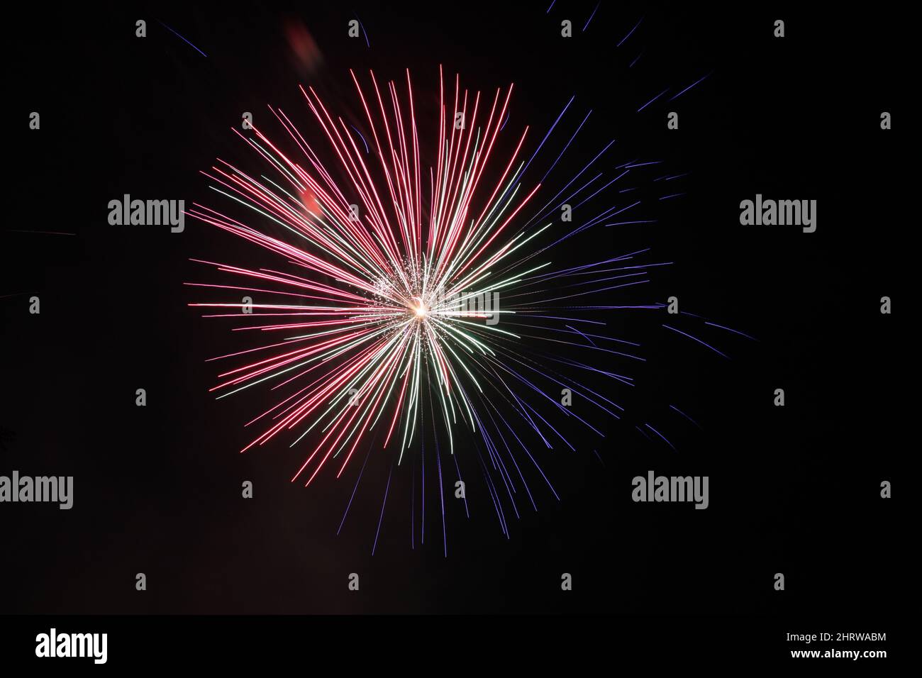 Stunning view of fireworks Stock Photo - Alamy
