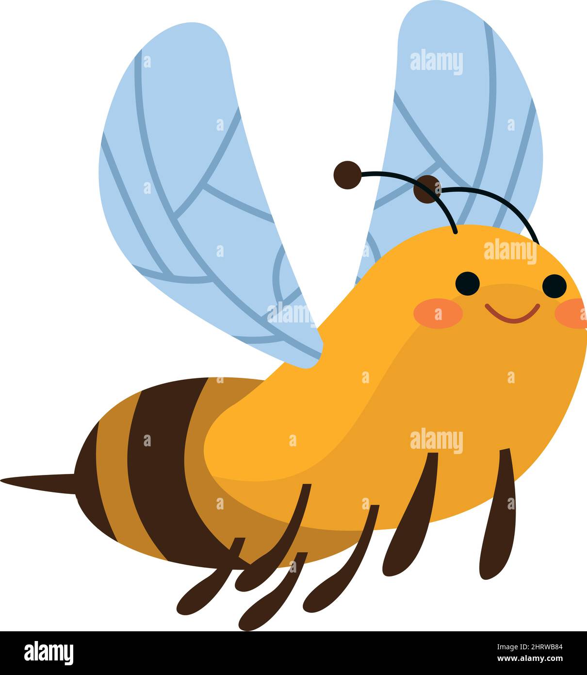 cute bee insect Stock Vector Image & Art - Alamy