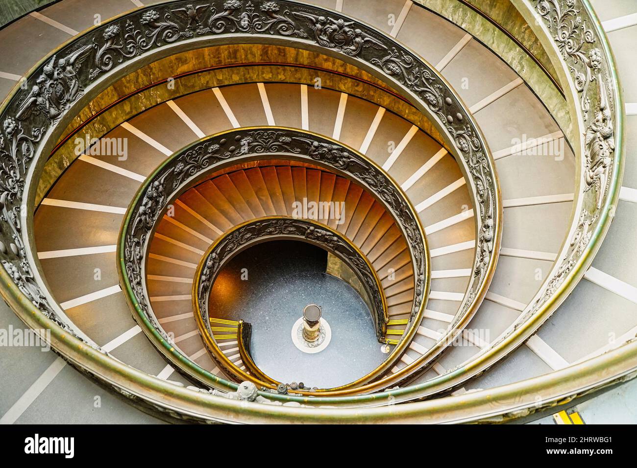 Top view of beautiful round stairs Stock Photo - Alamy