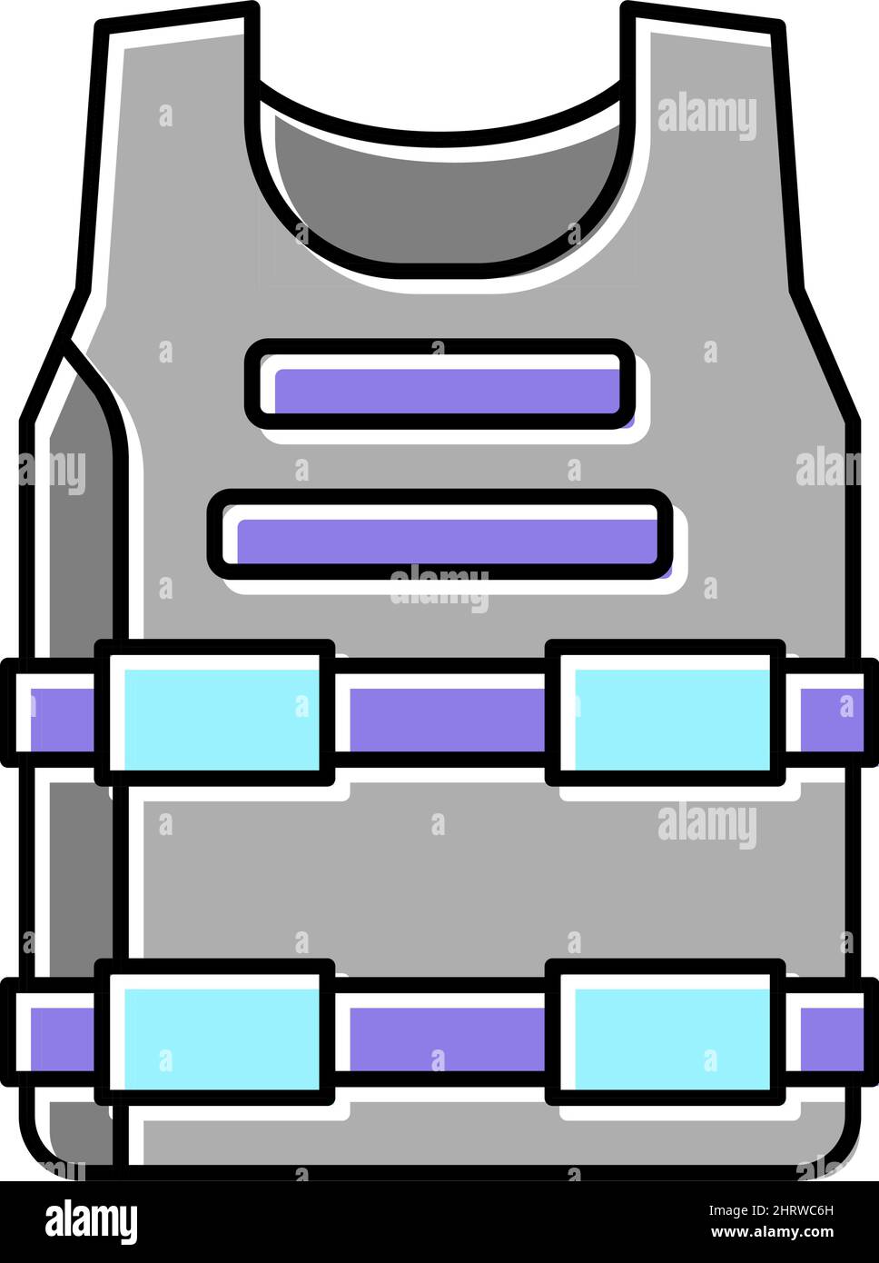 body armour protect color icon vector illustration Stock Vector Image ...