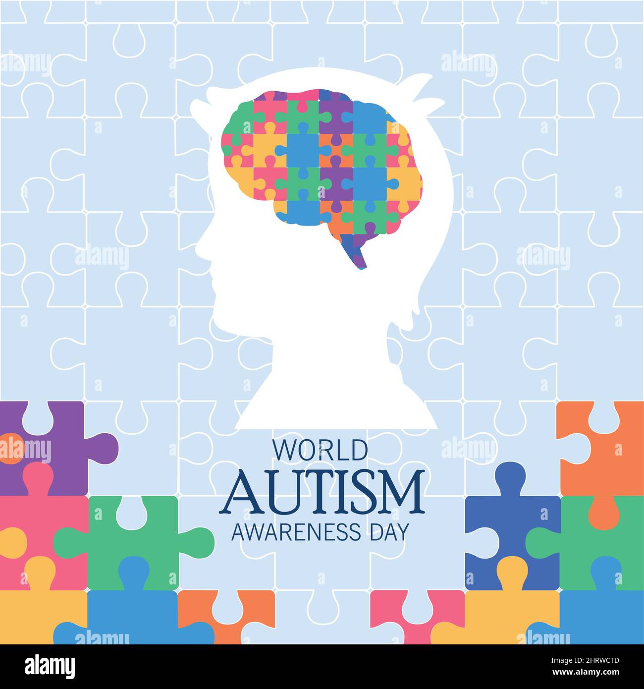 autism day campaign Stock Vector Image & Art - Alamy