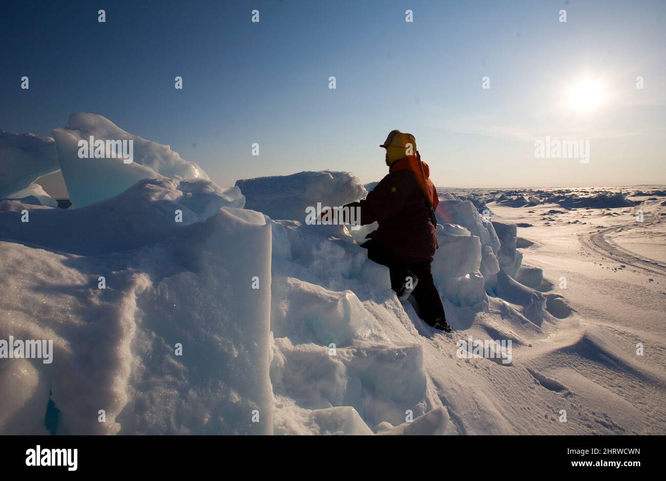An arctic ranger patrols the Arctic Passage in Resolute, Nunavut on ...