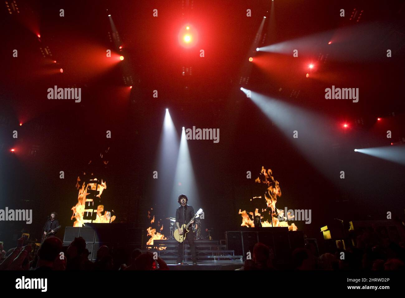 Green Day lead singer Billie Joe Armstrong performs during their 21st ...